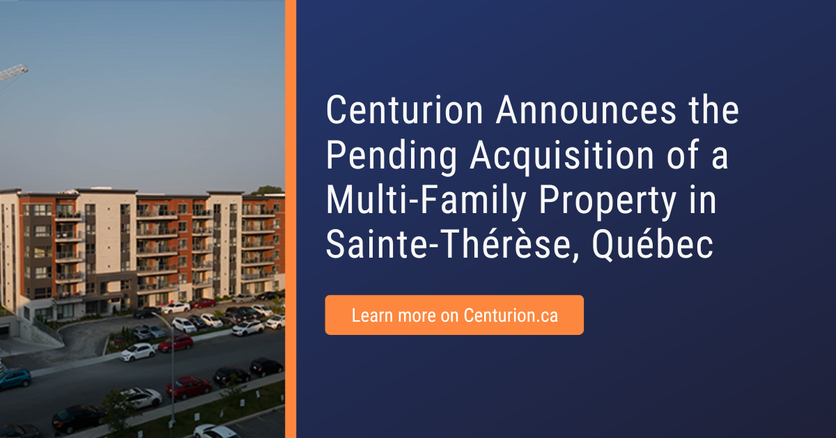 Dec 6, 2022 - Centurion Apartment REIT Announces the... | Centurion